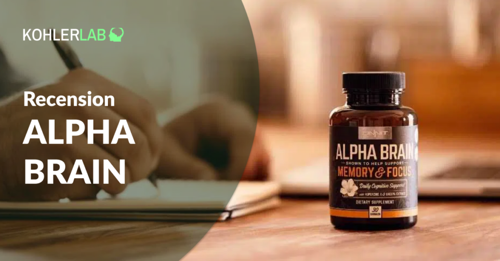Alpha Brain - Vår Recension & Guide - Kohler's Lab